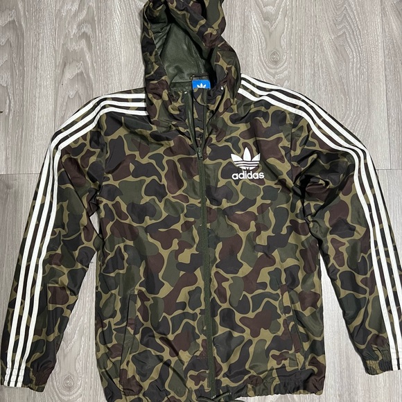 adidas | Jackets & Coats | Adidas Original Camel Windbreaker Jacket ...